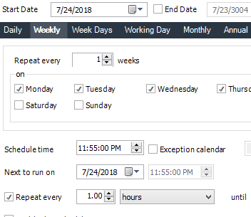 Crystal Reports Scheduler